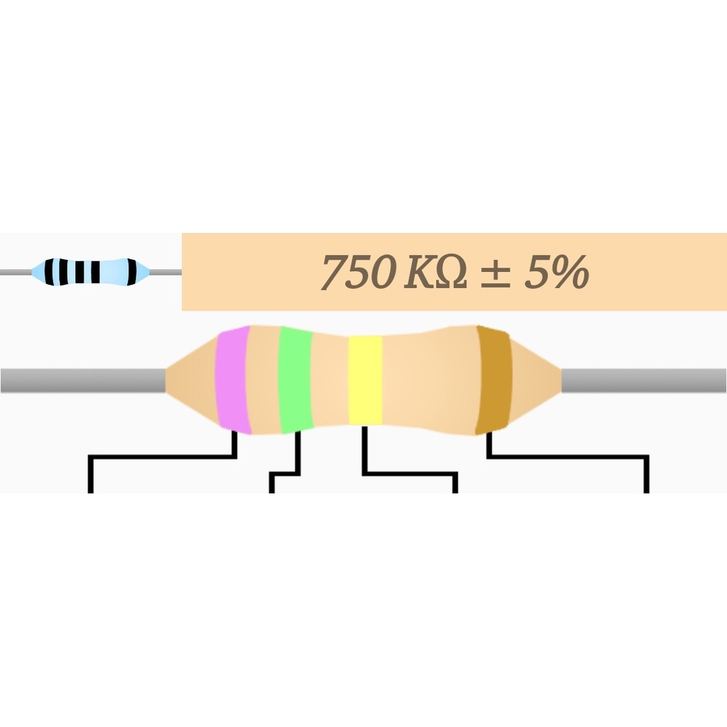 (READY STOCK) RESISTOR 750K Ohm 5% (10pcs) | Shopee Malaysia