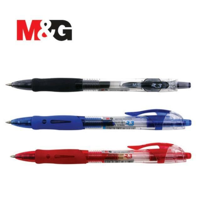 M&G Retractable Gel Pen R3 0.5 mm - 1 pc | Shopee Malaysia