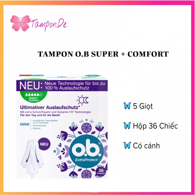 Tampon OB Super comfort Button Sanitary Napkin 36 Pieces, 5 Drops ...