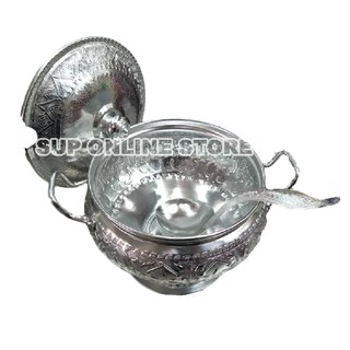 Aluminium Rice Pot With Ladle / Thai Aluminium Rice Serving Bowl / Thai ...