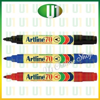 Artline 70 Permanent Marker Pen - 1 Pc (Black, Blue, Red) | Shopee Malaysia
