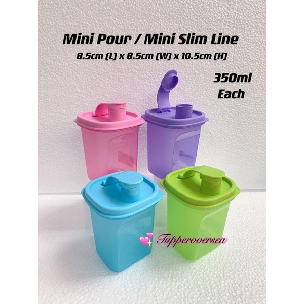 Tupperware Mini Pour or Mini Slim Line 350ml (1 PC) | Shopee Malaysia