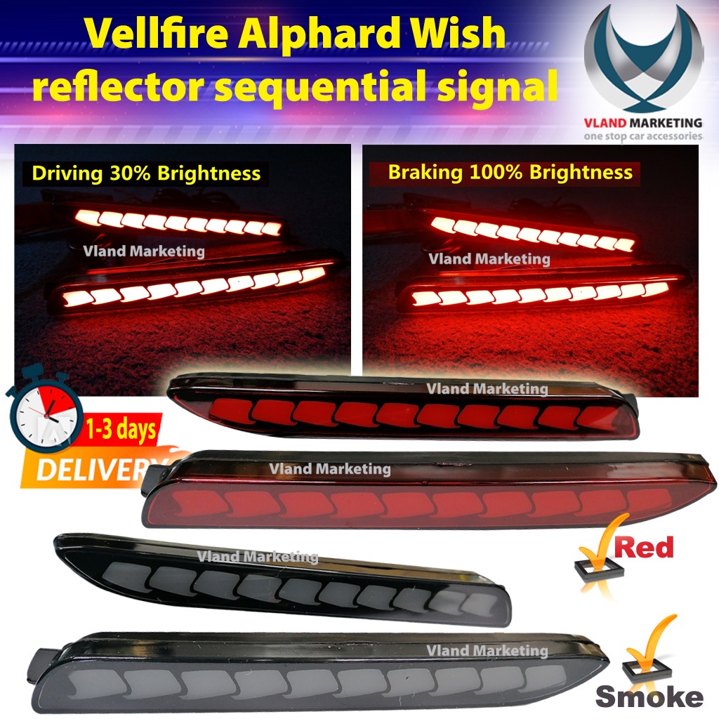 Toyota Vellfire Alphard Camry Innova Harrier Wish Dynamic Led Rear ...