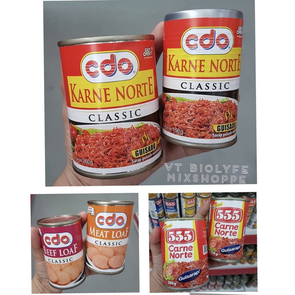 CDO KARNE NORTE/ 555 KARNE NORTE/ MEAT LOAF/ BEEF LOAF 150g and 260g ...