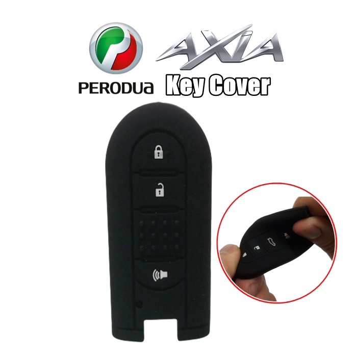 Perodua Axia Keyless Remote Car Key Silicone Cover Casing 3 Button ...