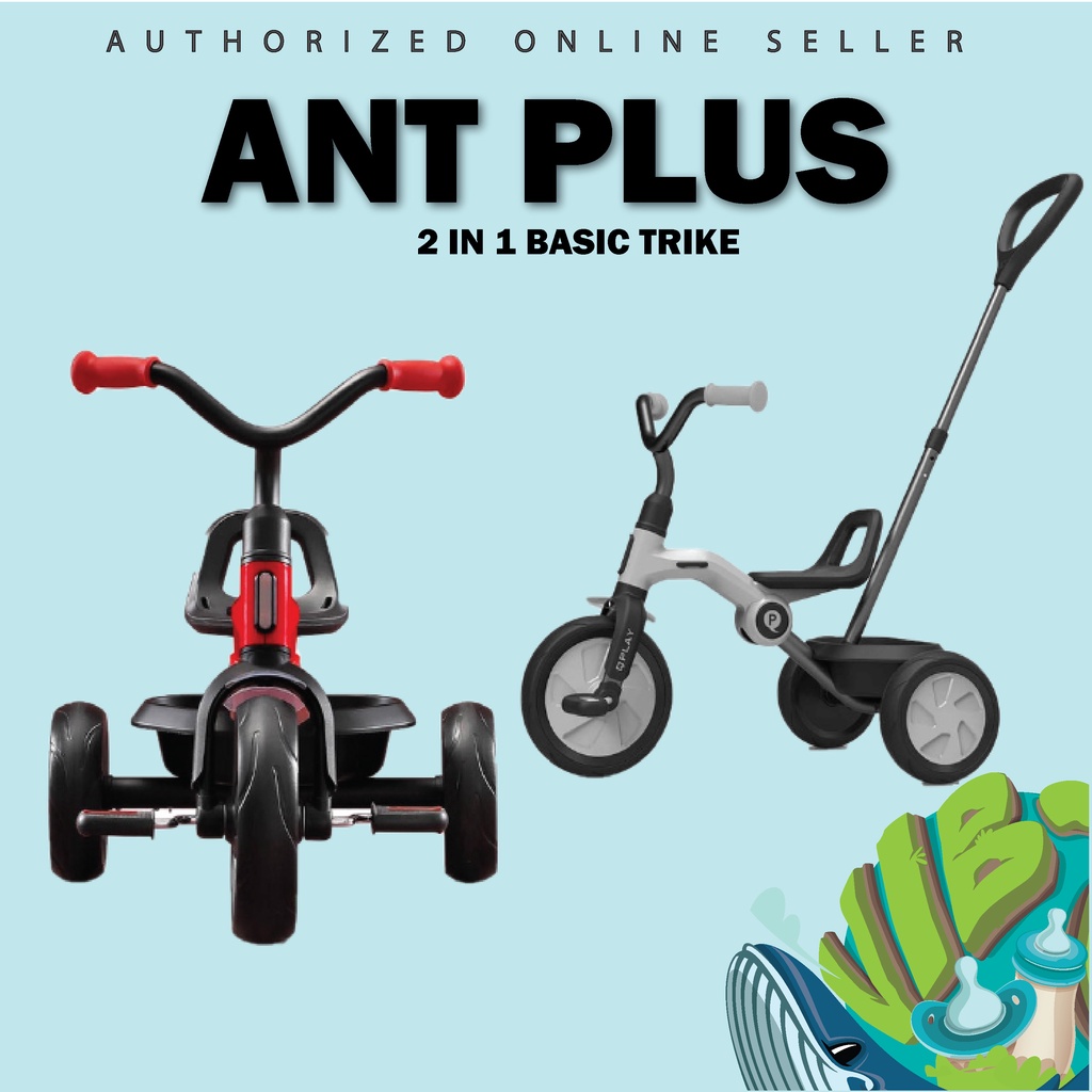 QPLAY Ant Plus Premium Compact Foldable Children Kids Trike Ride On ...