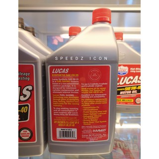 Lucas USA Synthetic SAE 0W20 Motor Oil (946ml) | Shopee Malaysia