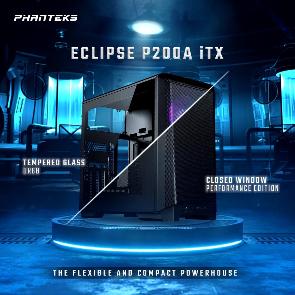 # PHANTEKS ECLIPSE P200A [DRGB / PERFORMANCE] Mini-ITX High Airflow PC CASING # | Shopee Malaysia