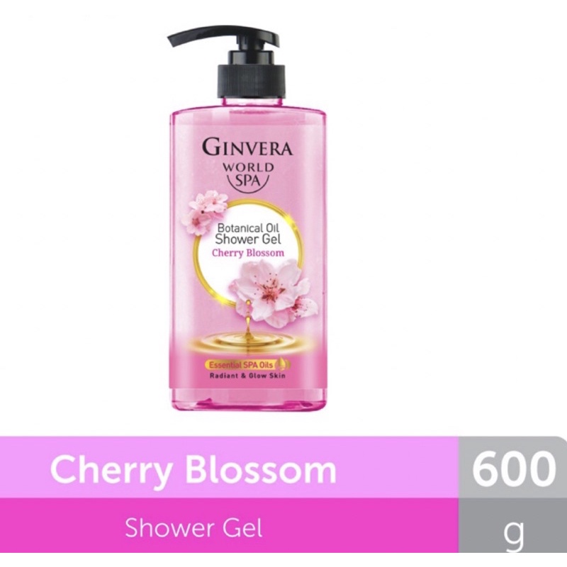 Ginvera World Spa Botanical Oil Shower Gel Cherry Blossom 600g | Shopee ...