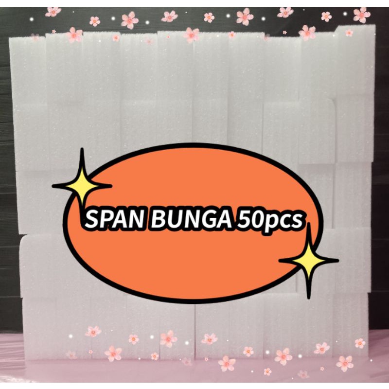 ###50pcs### Span Bunga Tak Berhabuk/ Span Kering/ Flower Foam/ Floral ...