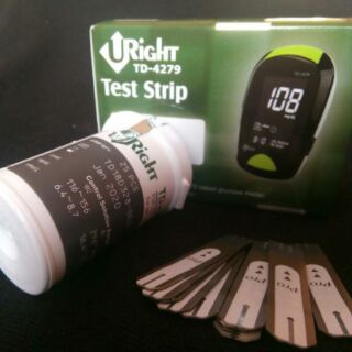 Test Strip (25 strips) for URIGHT Blood Glucose Meter (Exp: Sept 2022 ...