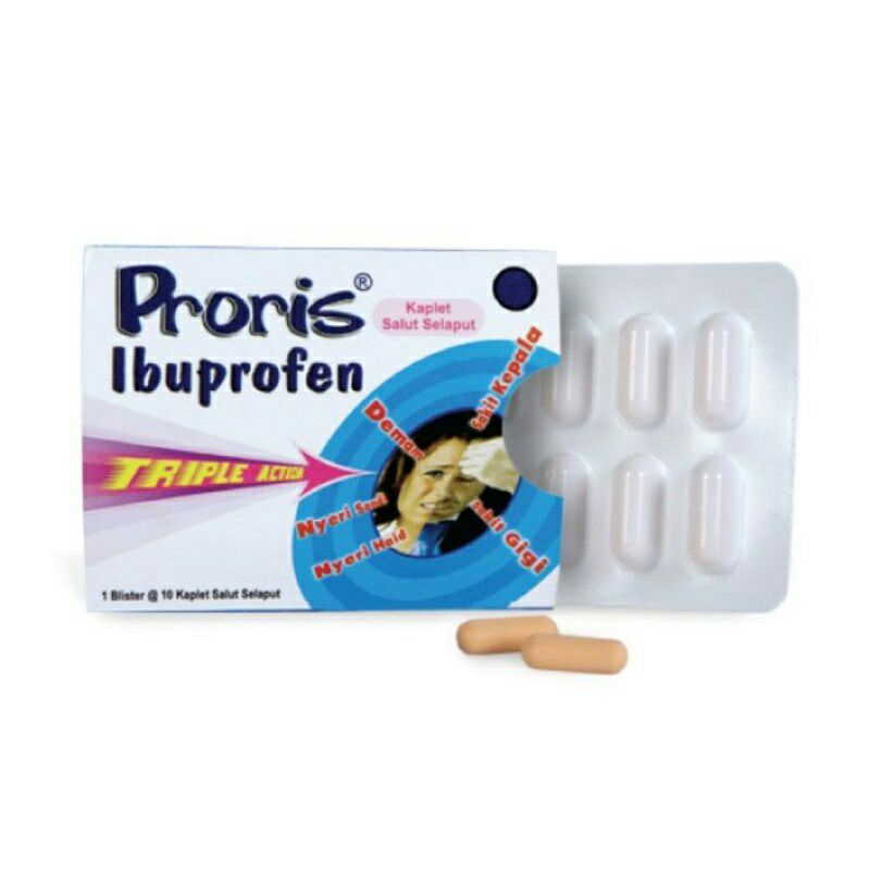 Proris Motherprofen 200 Mg Triple Action 1 Strip - 4 Tablets / Fever ...