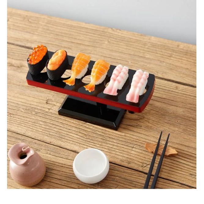 Qware Sushi Holder Temaki Holder Sushi Display Stand 5 Holes Sushi ...