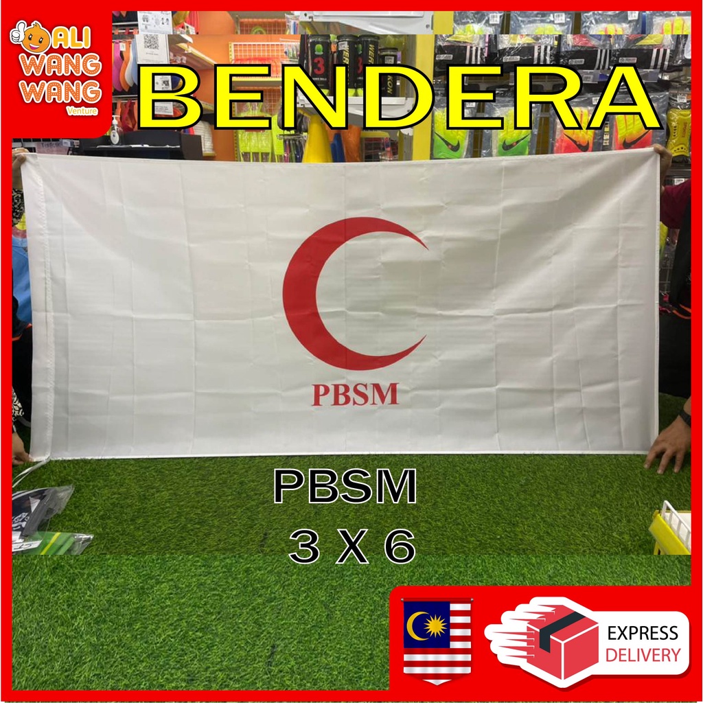 BENDERA PBSM MALAYSIA 3 KAKI x 6 KAKI / FLAG / FLAGS / POLYESTER FABRIC ...