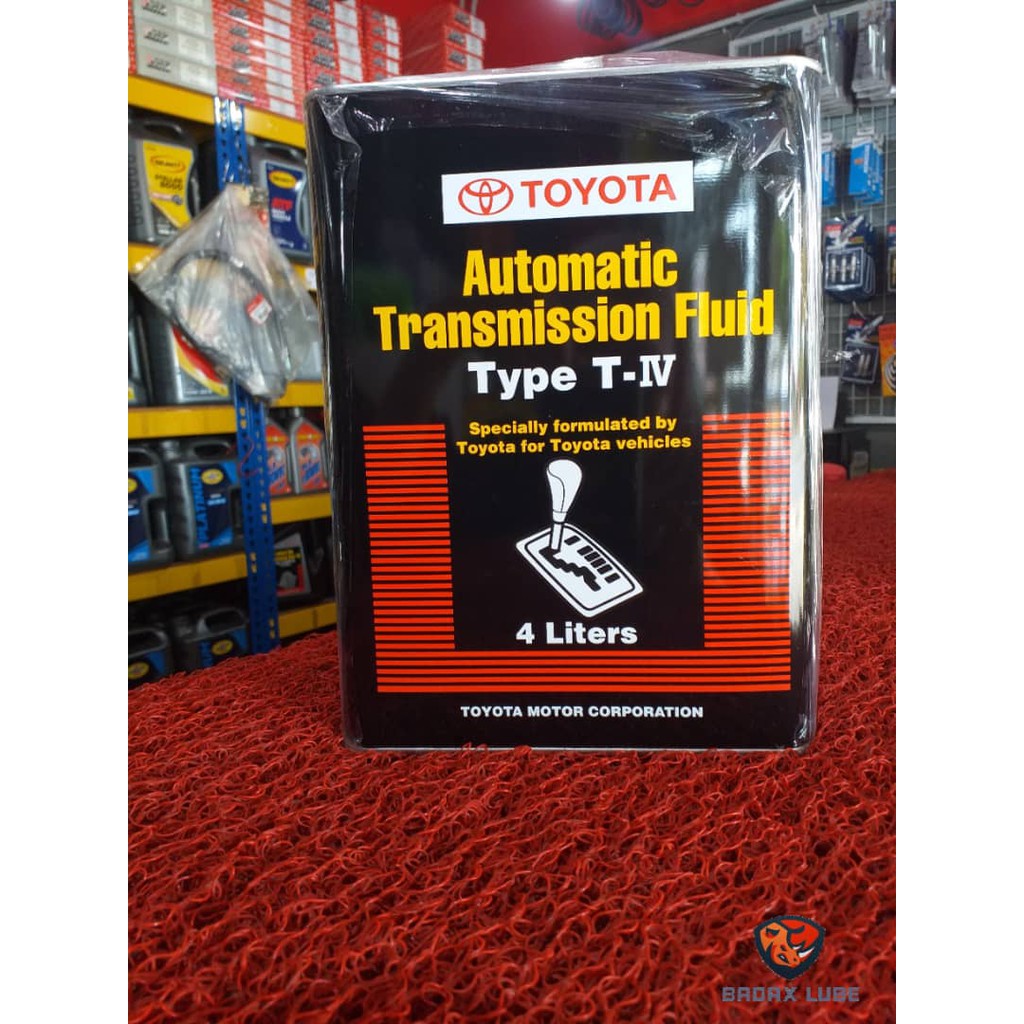 TOYOTA AUTOMATIC TRANSMISSION FLUID TYPE T-IV (4 LITER) 100% original ...