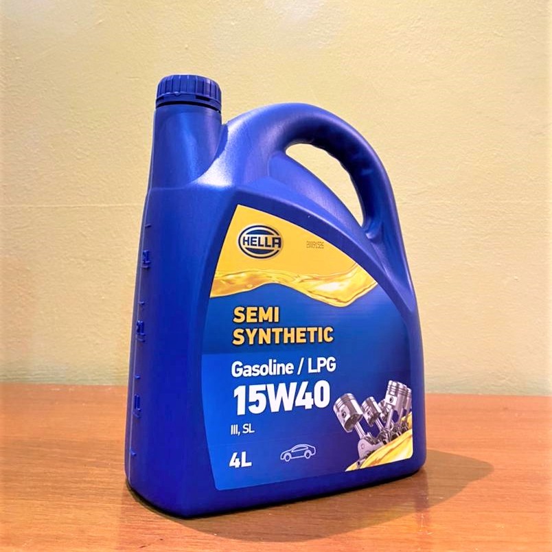 (KOREA) HELLA ENGINE OIL 15W40 SEMI SYNTHETIC MINYAK HITAM ENGINE ...