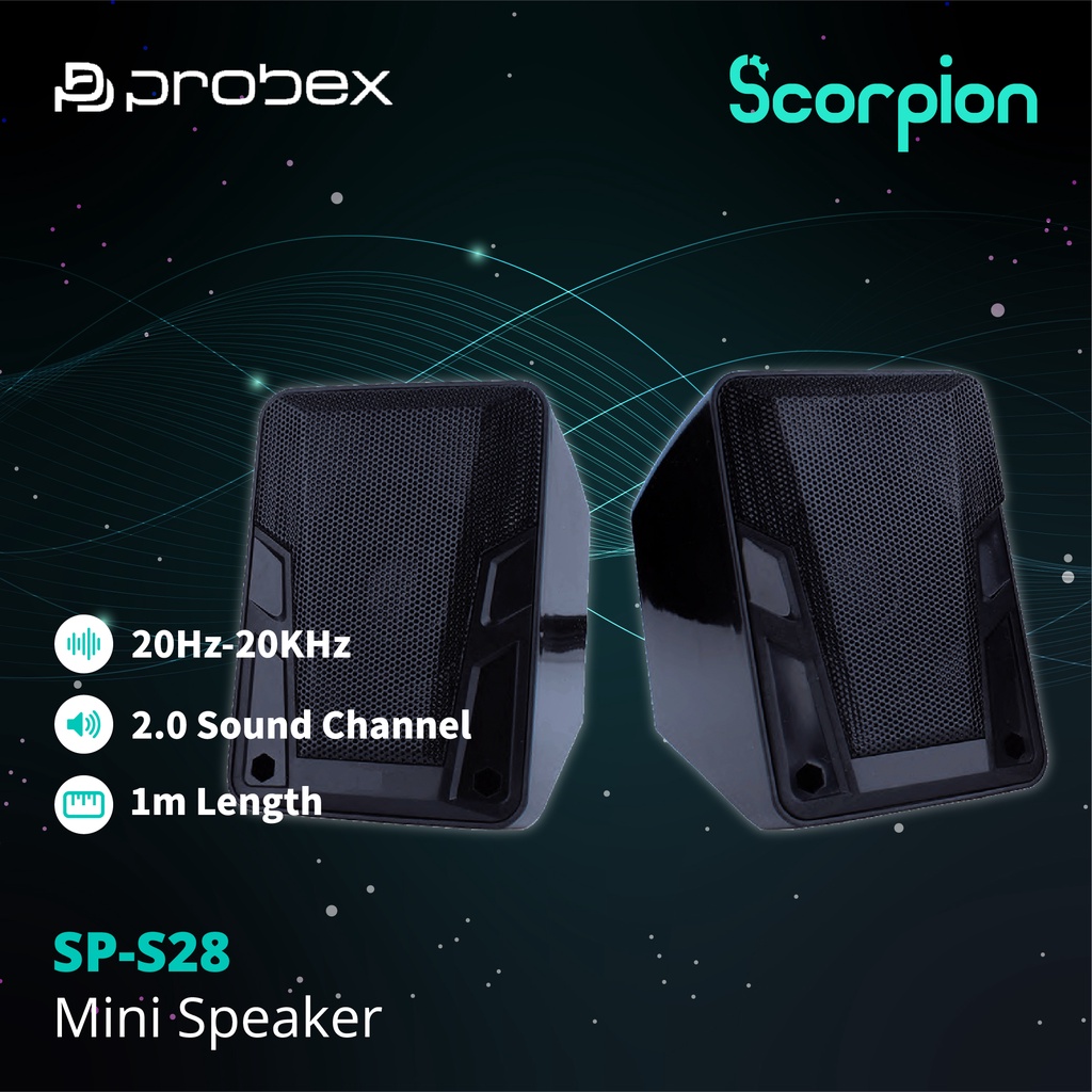 Probex SP-S28 Multimedia Mini Speaker | Shopee Malaysia