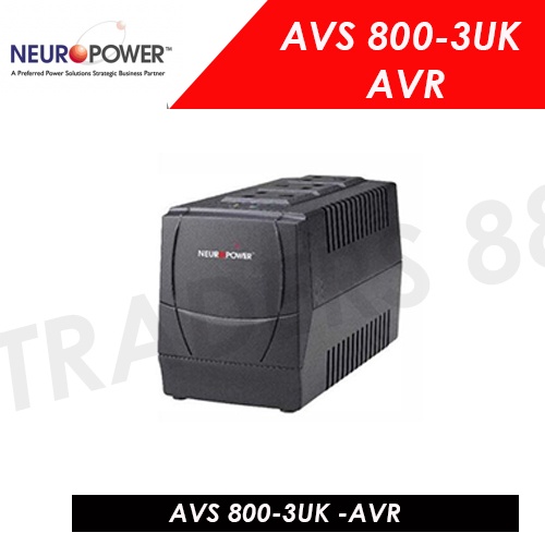 NEUROPOWER AVR COMPACT 800-3UK 800VA AUTOMATIC VOLTAGE STABILIZER AVS ...