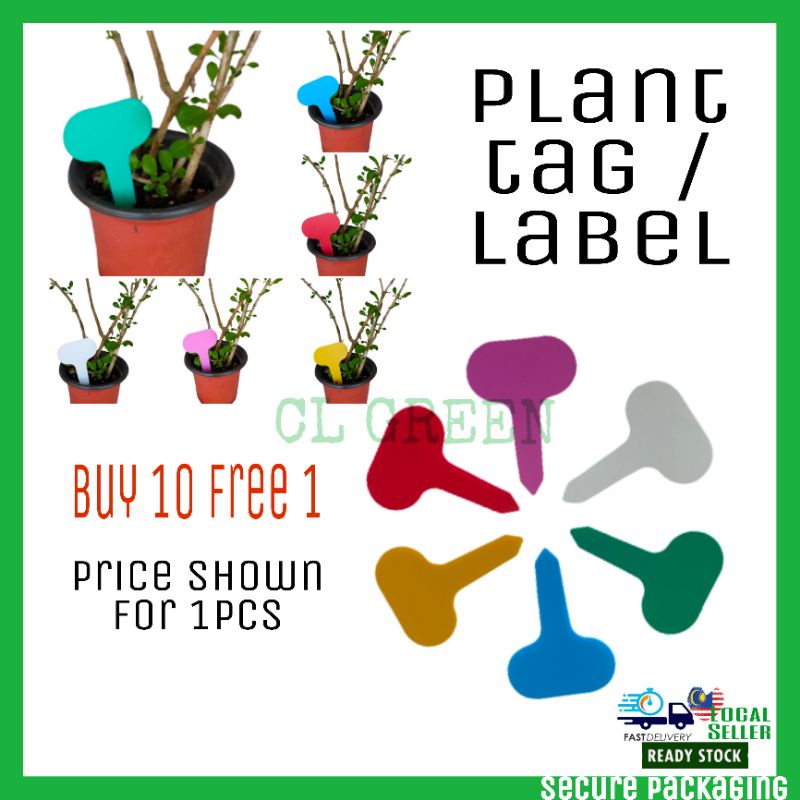Plant Tags / Label Garden Flower Tag T-Type Nursery Label Plastic Label ...