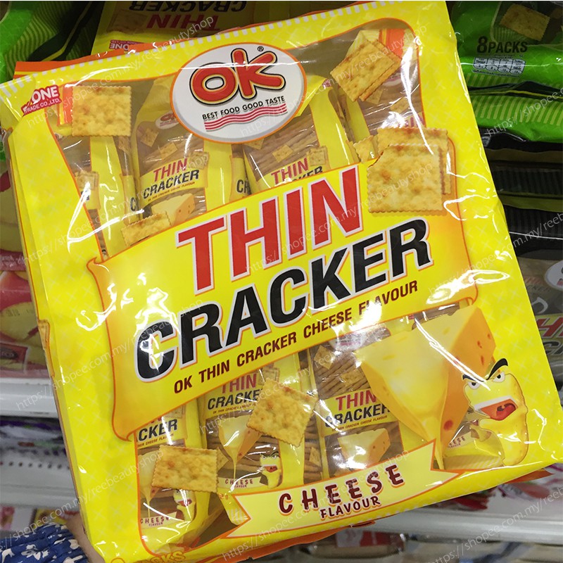 Ok Thin Cracker Cheese 256g | Shopee Malaysia