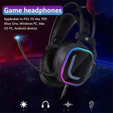 FlashGet V8 Gaming Headset RGB Lighting Effect Monitor Footstep ...