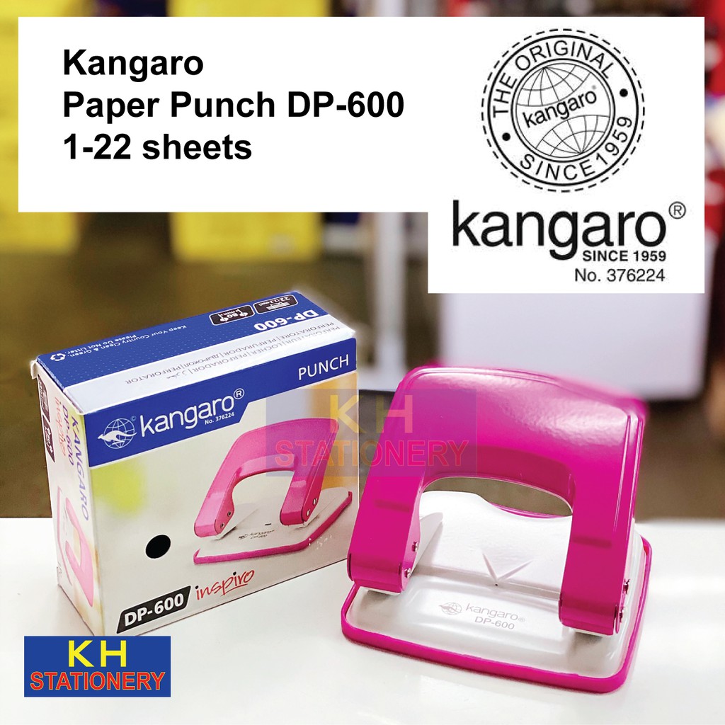 Kangaro Paper Punch DP600 / Paper Puncher Capacity 22 Sheets / 2 Hole ...