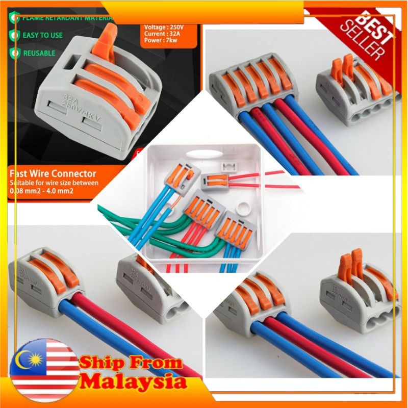 Compact Wire Wiring Multifunctional terminal universal wire connection ...