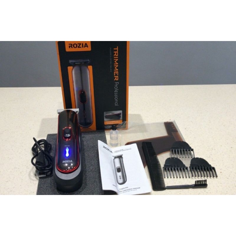 ROZIA HQ246 RECHARGEABLE TRIMMER PROFFESIONAL | Shopee Malaysia