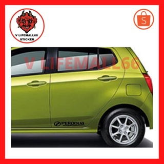 (READY STOC2 PCS KIRI KANAN PERODUA MOTORSPORTS SIDE DOOR CAR STICKERS ...