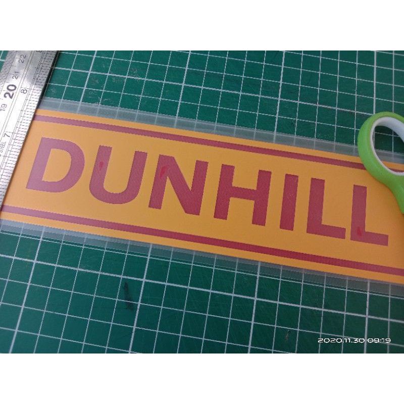 DIY Heat Press / Iron On Vinyl Sticker - Custom Made Logo DUNHILL ...