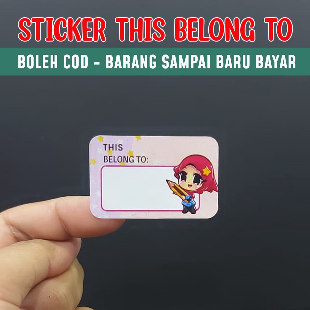30pcs Sticker / Label Pelekat Nama Anak Saiz 4.5cm x 3cm | Shopee Malaysia