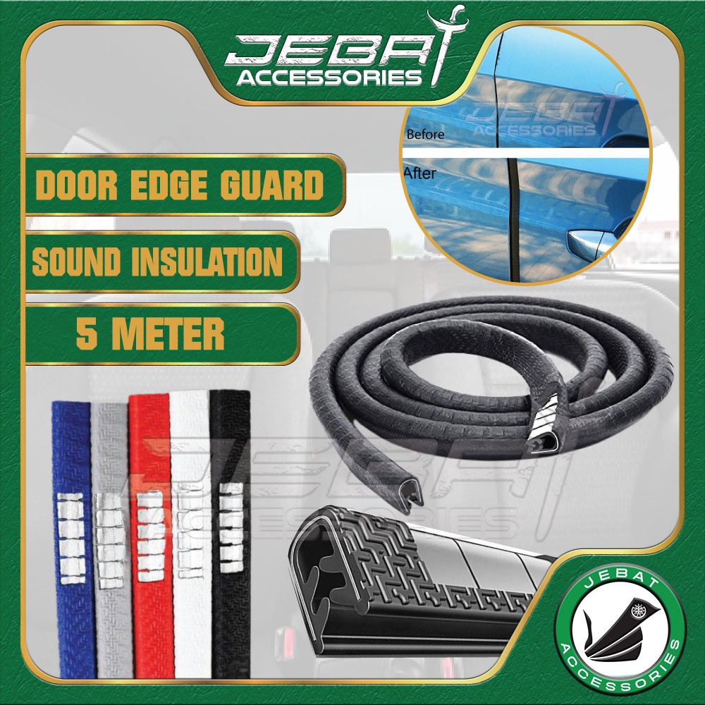 NEW 5 METER DOOR U SHAPE CAR GUARD SOUND RUBBER Edge Protector type ...