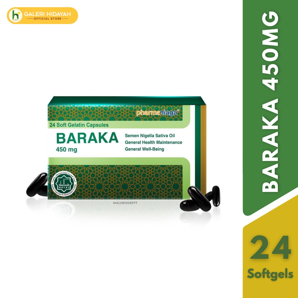 BARAKA 450mg - Original Habbatus Sauda Softgels | Shopee Malaysia