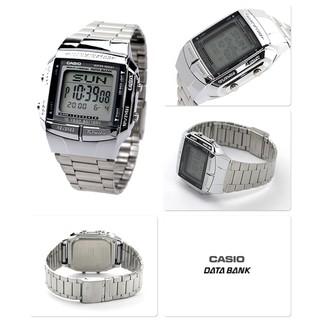 Casio DB-360-1A Men Digital Sport Databank Watch With Stainless Steel ...
