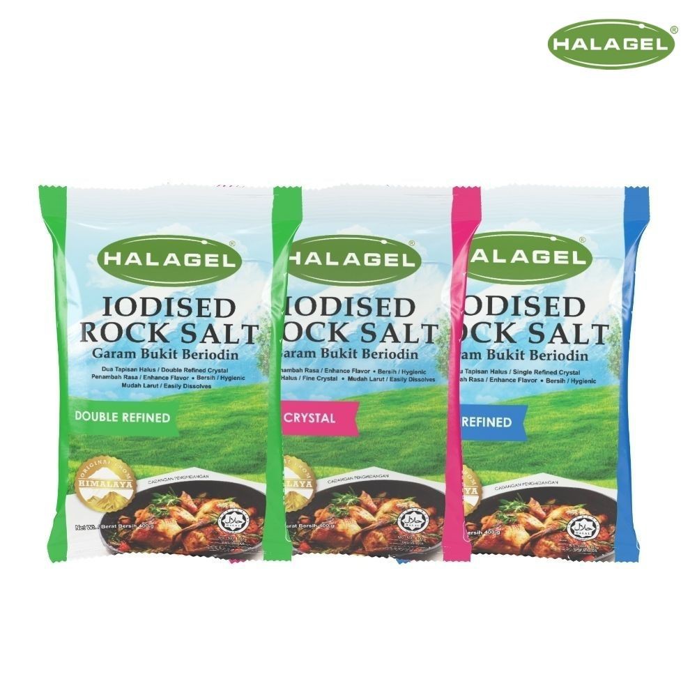 💟himalaya💟 Halagel Himalaya Iodised Rock Salt Single Refined / Double ...
