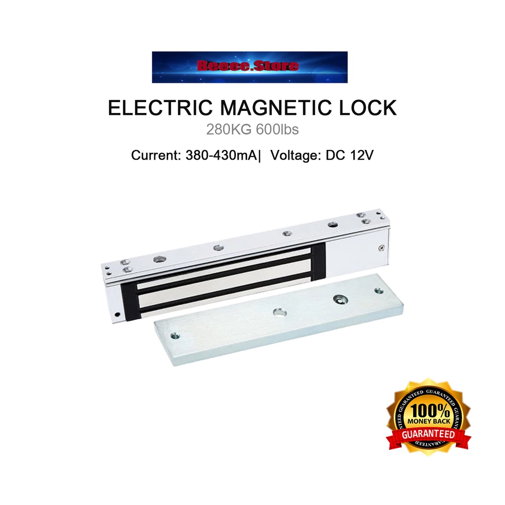 EM LOCK ( CHINA ) 280KG 600lbs Electric Magnetic Lock DC 12V Single ...