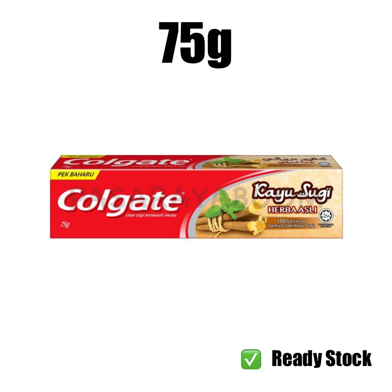 COLGATE Toothpaste Kayu Sugi - Herba Asli (75g) | Shopee Malaysia
