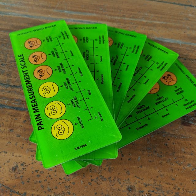 Pain Score Scale Ruler (Wong Baker) with Basic ECG | Shopee Malaysia