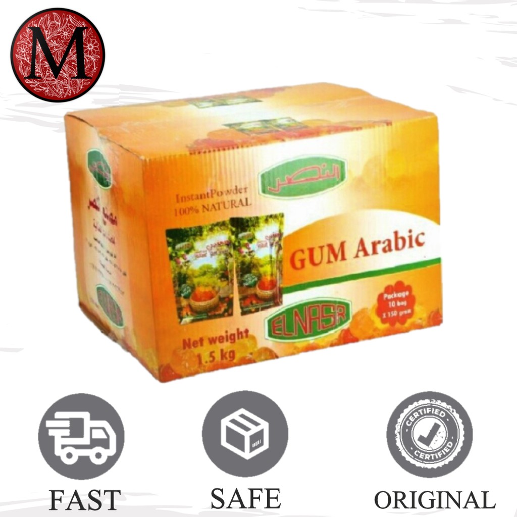 Arabic Gum (Gum Arab) Al-Manna (1 box = 10 packets) | Shopee Malaysia