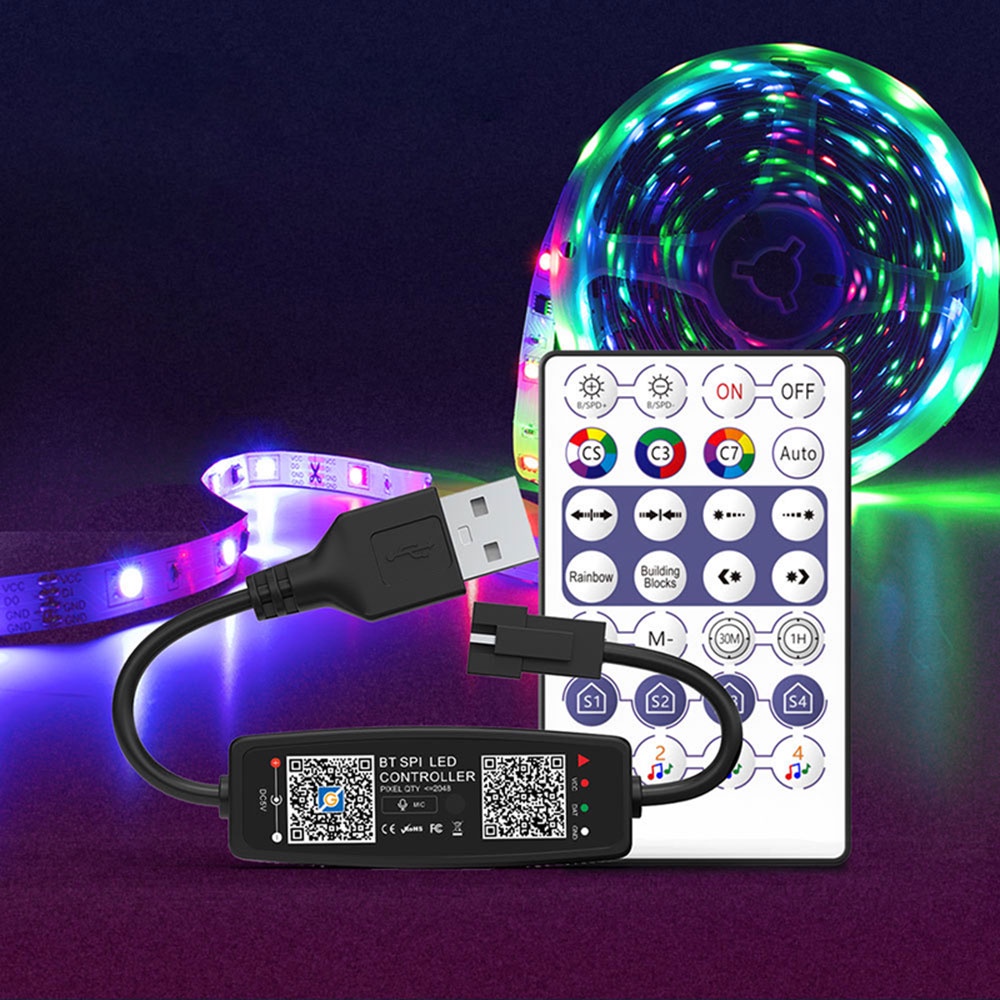WS2812B Controller Bluetooth Music APP Control for Pixel LED Strip ...