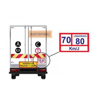 1pcs A C T KA Commercial Lorry Sticker JPJ Pass Stiker Lori Puspakom 80 ...