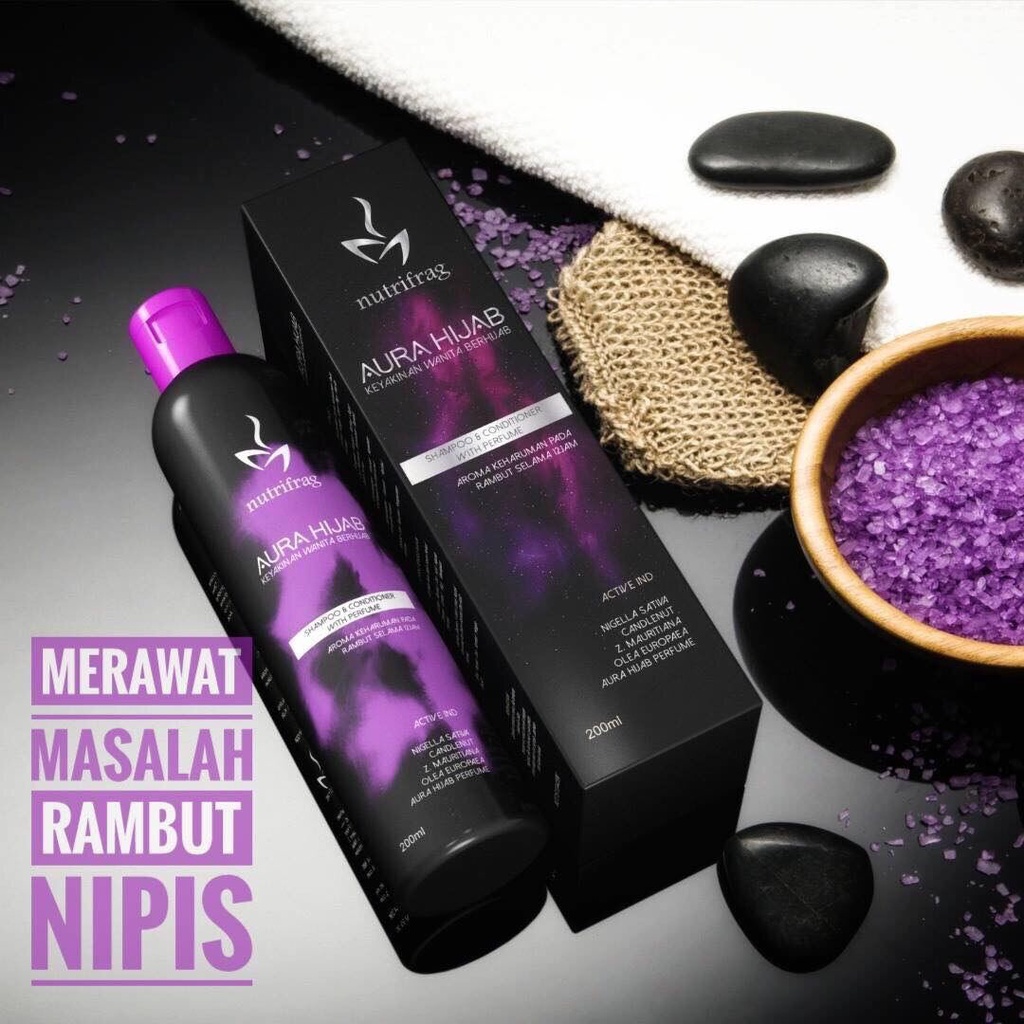 Ready Stock 100% Original Syampu Rawatan Rambut Aura Hijab With 🎁Free ...