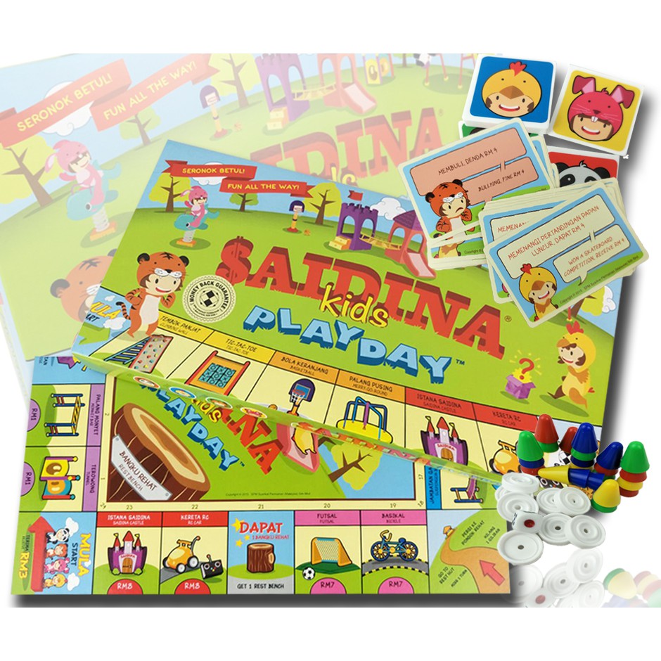 SPM Saidina Kids Playday Boardgame - Dwi Language [Malay & English ...