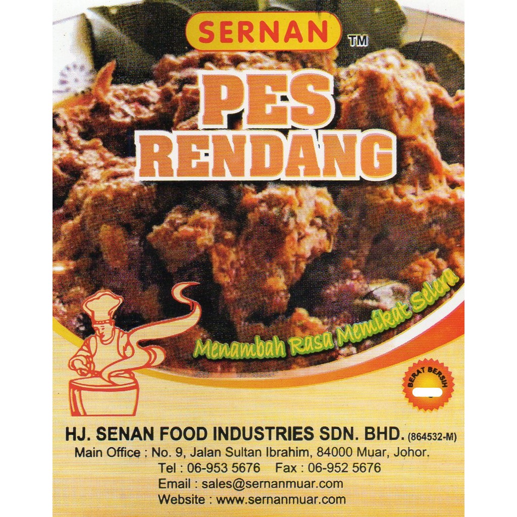 SERNAN Pes Rendang 120GM | Shopee Malaysia