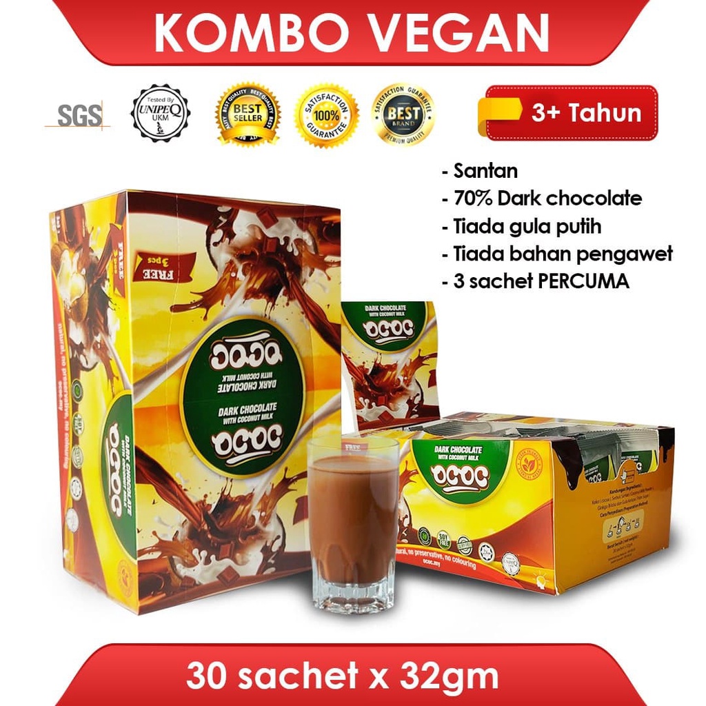 Kombo Vegan OCOC by Dr Rizal / Tiada Pengawet & Tiada Gula Putih (30 ...
