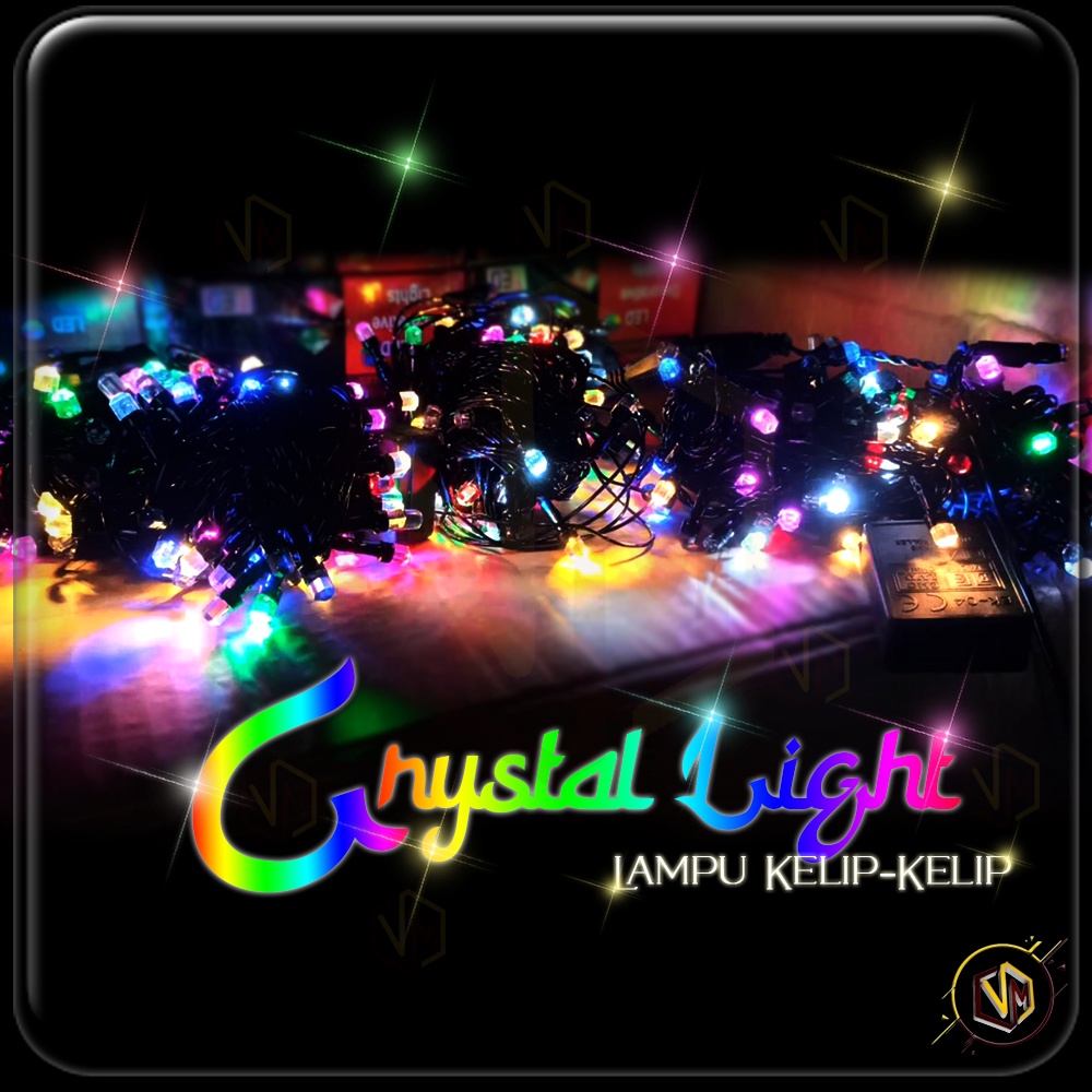 10M 100LED Lampu raya Multi-color Fairy Light Lampu Kelip Lip Lap Raya ...