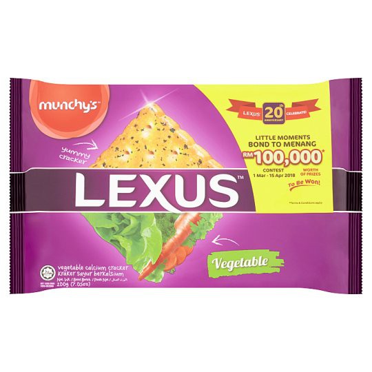MUNCHY'S LEXUS VEGETABLE CALCIUM CRACKER 200GRMS | Shopee Malaysia