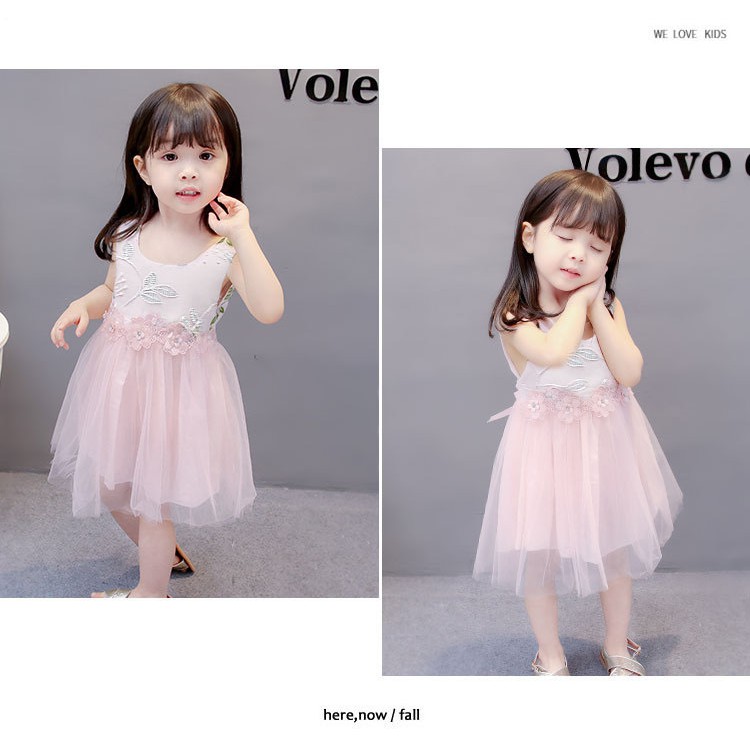 2-6Years Kids Baby Girl Flower Princess Dress Todder Child Girls Cute ...