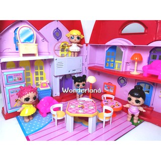Little surprise doll Dream house 4 in 1 set Rumah LOL Rumah Mainan Doll ...