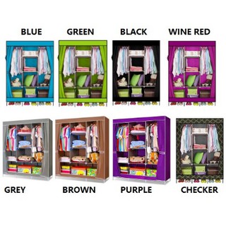 Almari Kain Kuat Mudah Pasang Tahan Lasak Saiz Besar Colorful Cute King ...